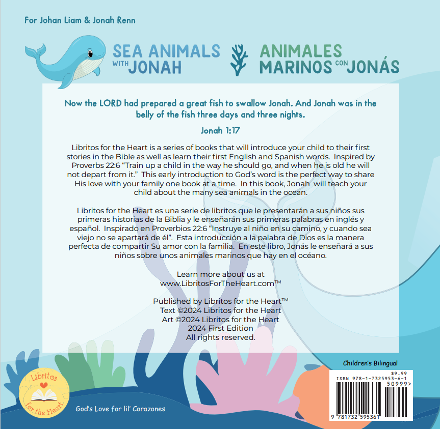 Book #7 - Sea Animals with Jonah/ Animales Marinos con Jonas – Libritos ...
